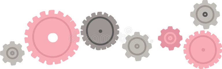 Interlocking Gear Mechanism Stock Illustration - Illustration of ...