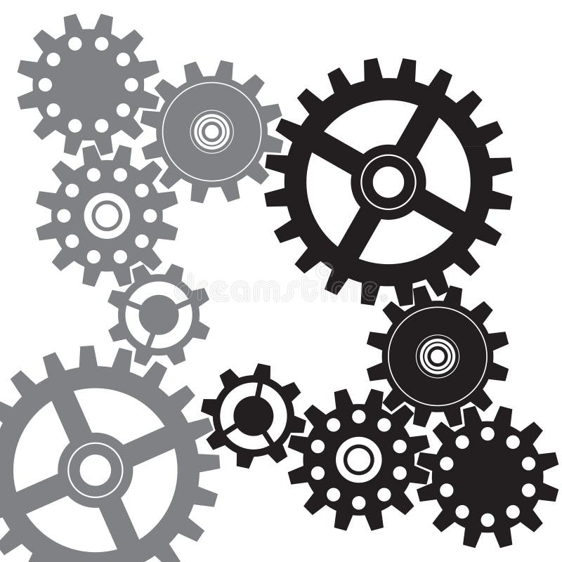 Gears vector background stock vector. Illustration of engine - 75280294