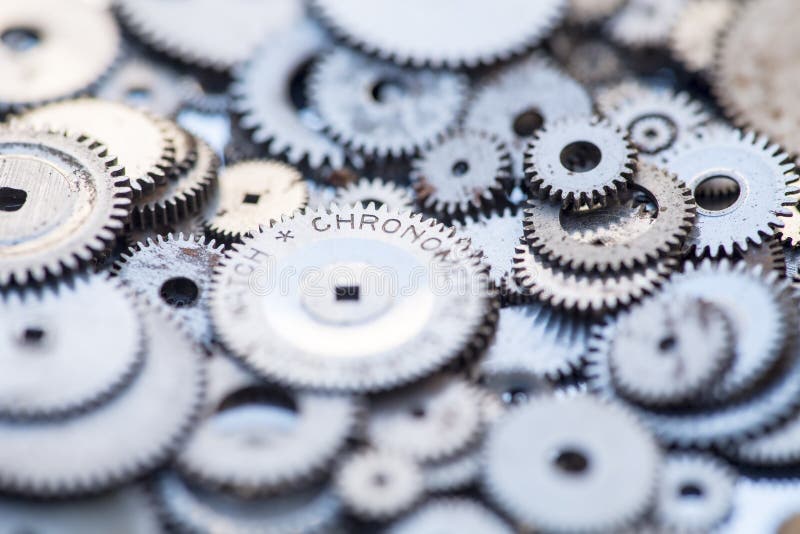 Gears from a watch stock photo. Image of gears, steel - 88830054