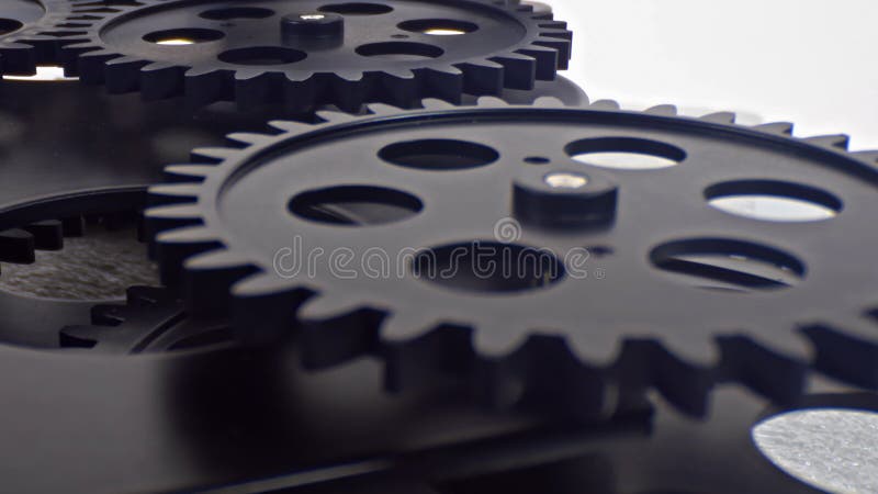 Gears Working Perfectly in Teamwork and Responsibility Stock Footage ...