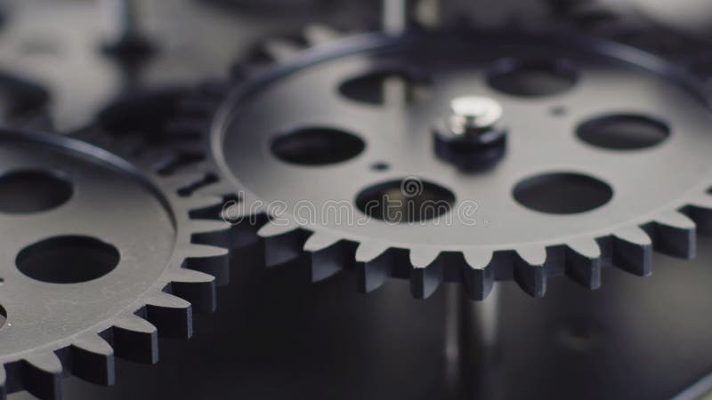 Gears Working Perfectly in Teamwork and Responsibility Stock Footage ...