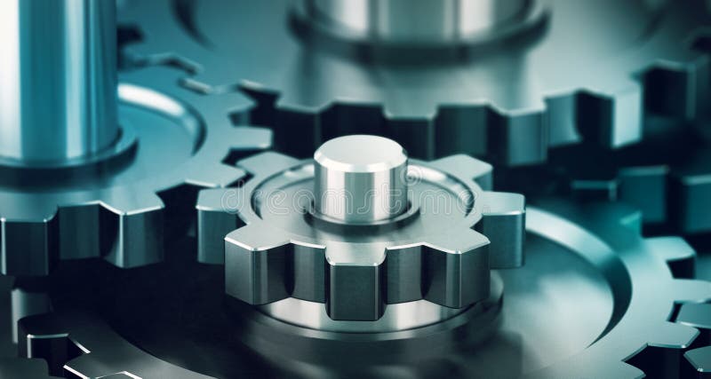 Gears, Working Together Concept Stock Illustration - Illustration of ...