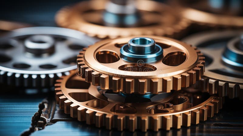 Gears Working Together Represent a Unity Ai Generated Stock ...