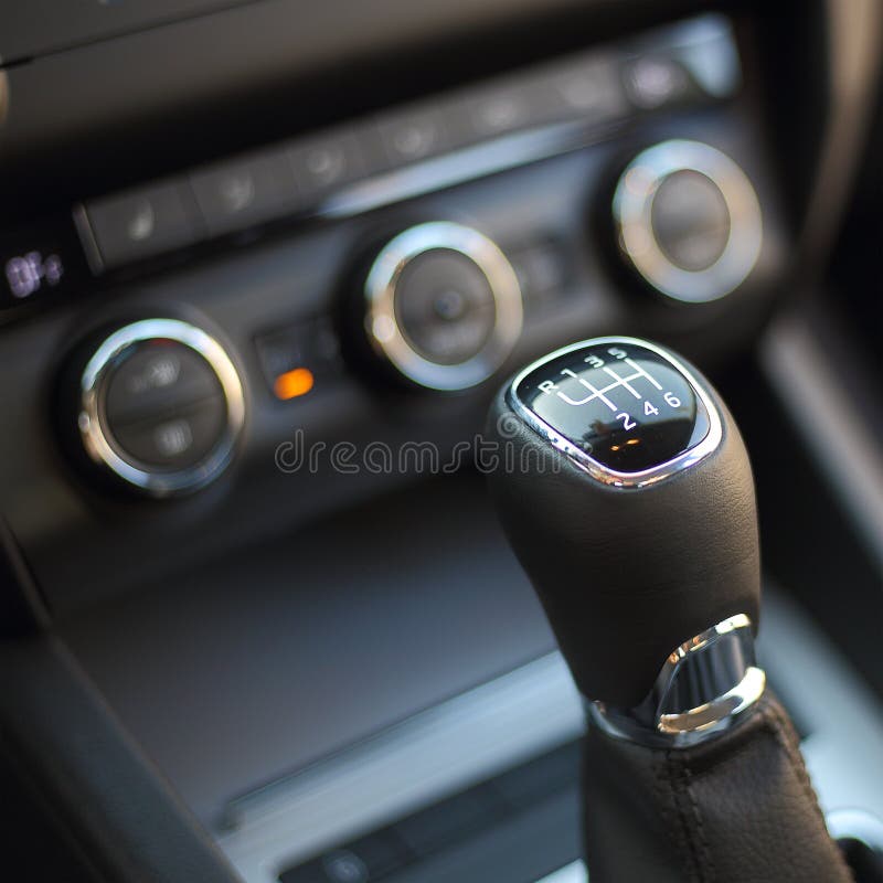 Gearshift in the car stock image. Image of drive, indoors - 52749145