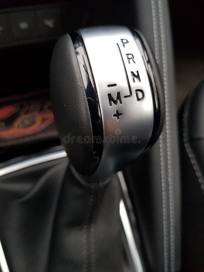Gearshift lever in the car stock image. Image of lever - 232285071