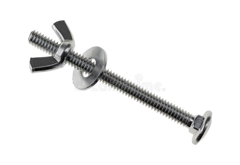 Bout en vleugelmoer stock afbeelding. Image of concept - 13174087