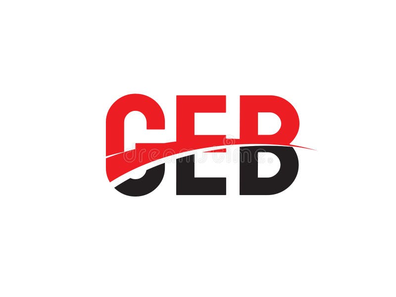 GEB Letter Initial Logo Design Vector Illustration Stock Vector ...