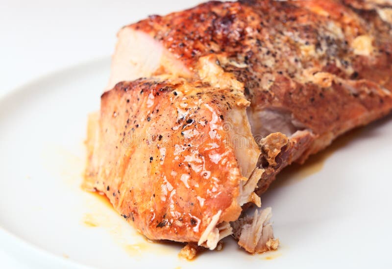 Gebakken vlees stock afbeelding. Image of keuken, plak - 19014747