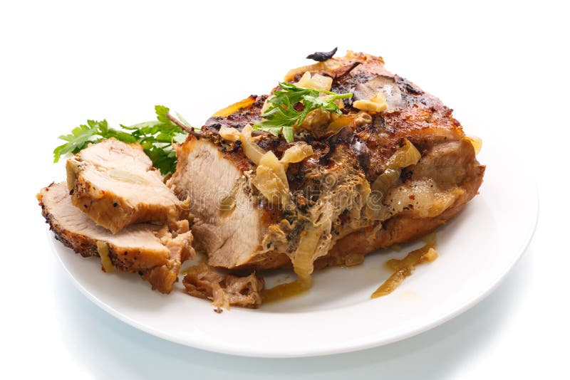 Gebakken vlees stock foto. Image of plaat, vakantie, besnoeiing - 35897130