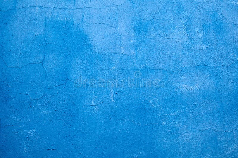 Oude Gebarsten Blauwe Textuurverf Gepelde Muur De Verf Van De Schil ...