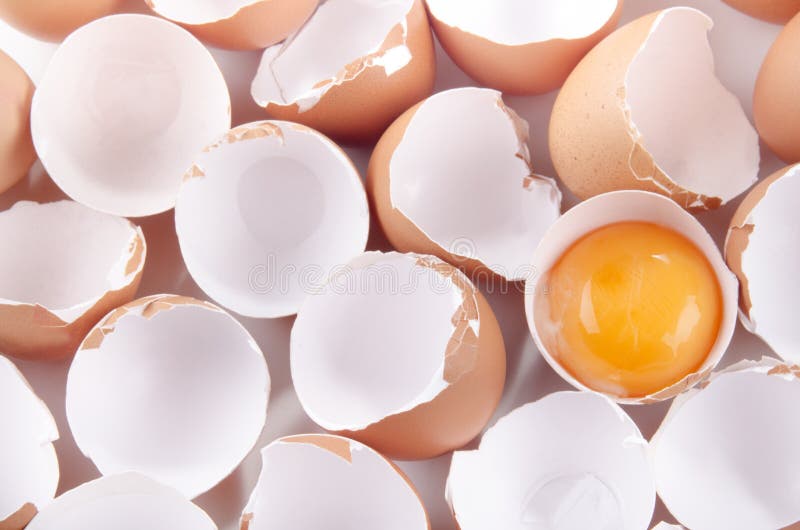 Eiwit en dooier stock foto. Image of dooier, ongekookt - 33149194