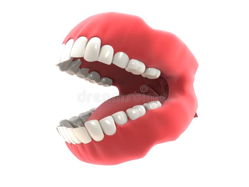 Gebit vector illustratie. Illustration of tanden, grappig - 18090433