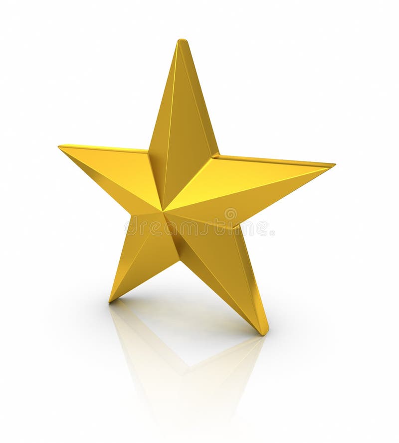 Elf Gouden Sterren Op Witte Achtergrond Stock Illustratie ...