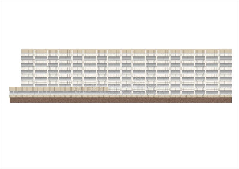 Gebouwen En Structuren Van De Vroege En Medio 20ste Eeuw Stock ...