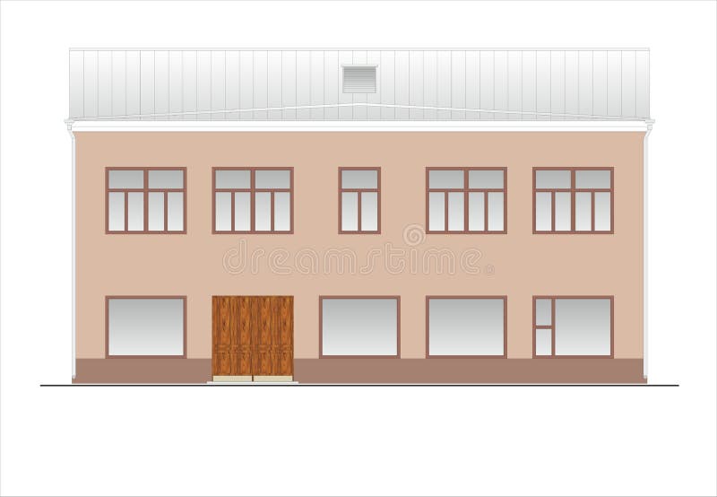 Gebouwen En Structuren Van De Vroege En Medio 20ste Eeuw Stock ...