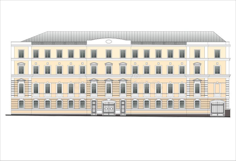 Gebouwen En Structuren Van De Vroege En Medio 20ste Eeuw Stock ...