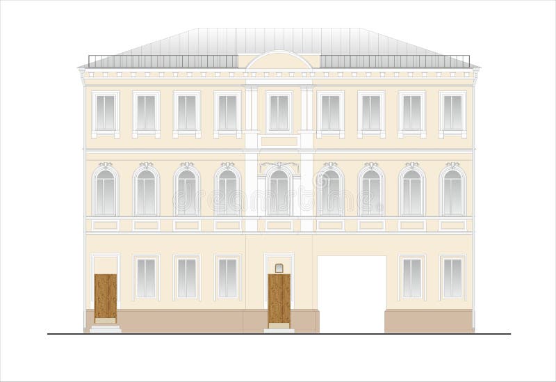 Gebouwen En Structuren Van De Vroege En Medio 20ste Eeuw Stock ...