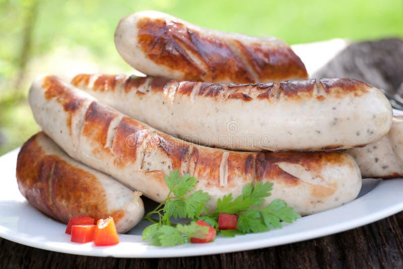 Gebraden worst met lam stock foto. Image of barbecue - 30868216