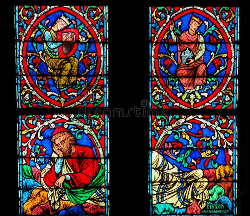 Gebrandschilderd Glas - Boom Van Jesse Stock Foto - Image of slaap ...