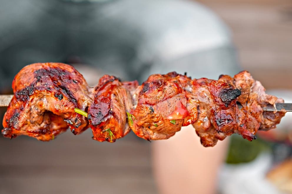 Gebratenes Fleisch stockbild. Bild von kochen, fleisch - 84138181