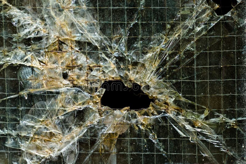 Gebroken glas stock afbeelding. Image of zwart, draden - 3104789