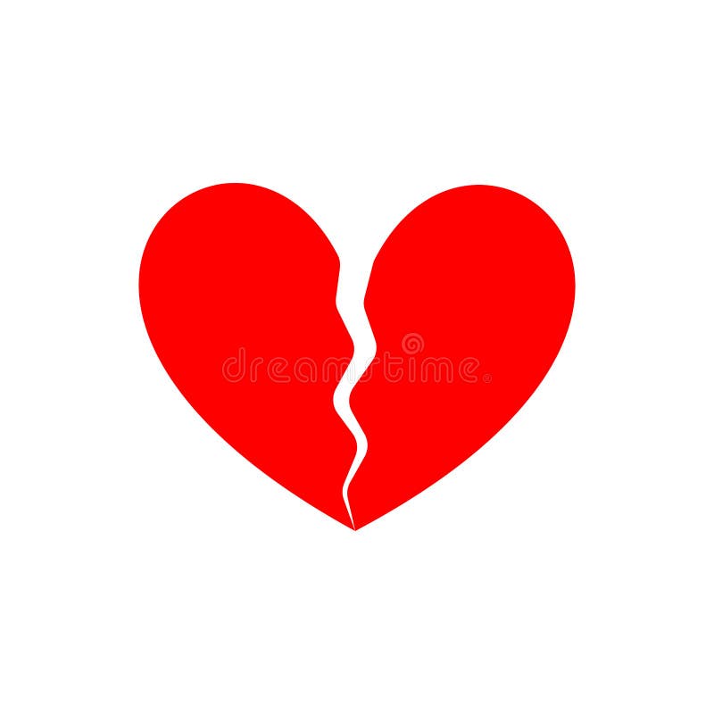 Het Gebroken Hart Schreeuwt Symbool Van Liefdezitting in Vulklei Van ...