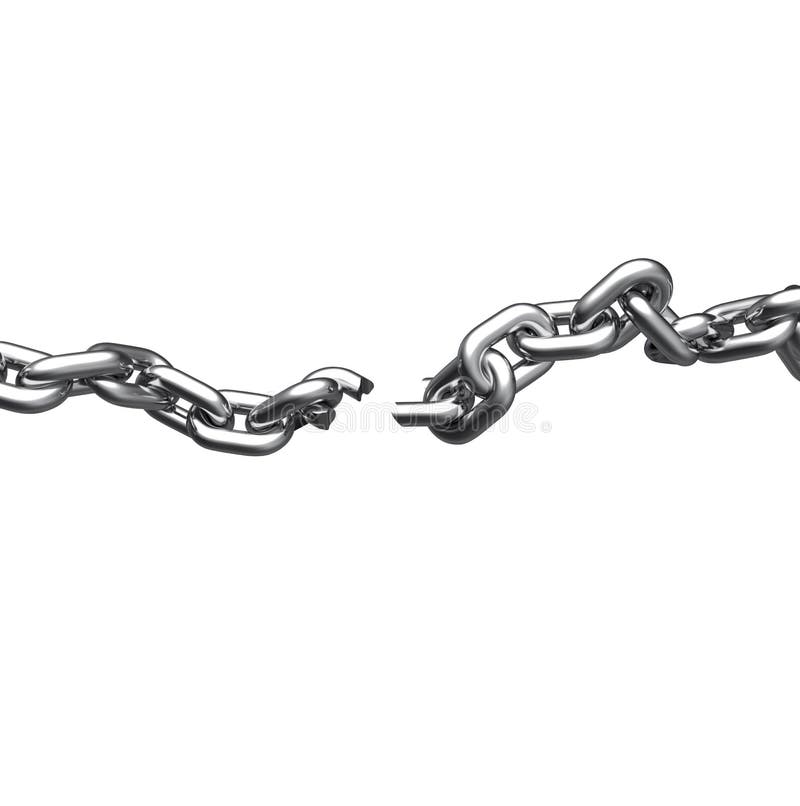 Gebroken Kettingen stock illustratie. Illustration of ijzer - 7805201