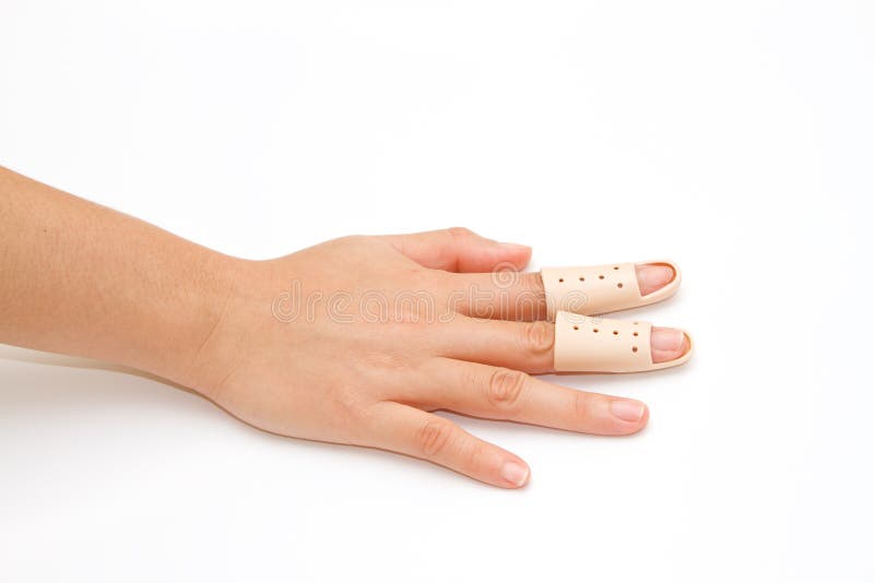 Gebroken Vinger in Een Splinter Stock Afbeelding - Image of gebroken ...