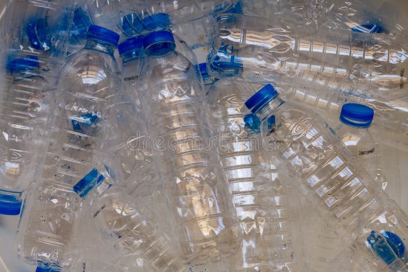Gebruikte Plastic Flessen Voor Recycling Stock Afbeelding - Image of ...