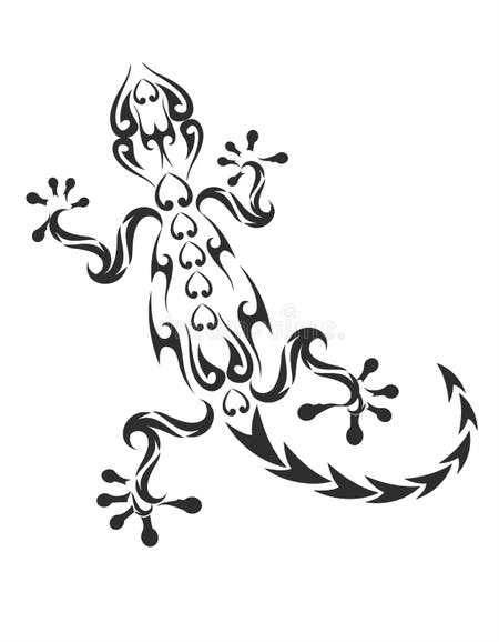 Gecko stock vector. Illustration of tail, curve, drawing - 16121213