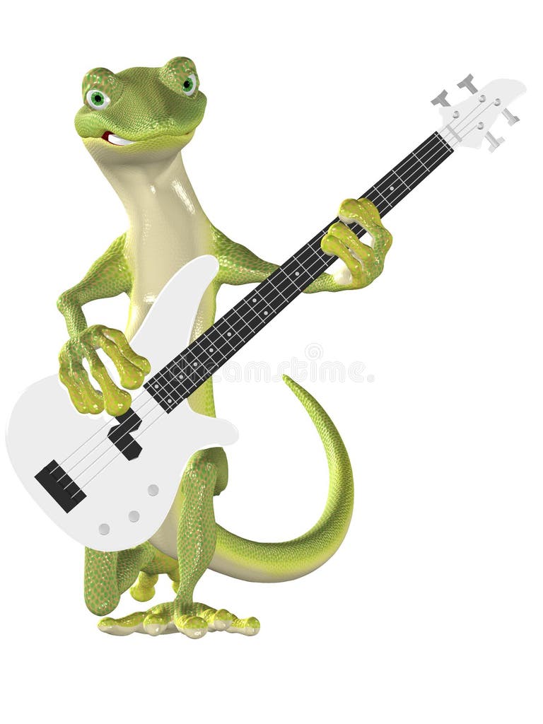Lizard Guitar Stock Illustrations – 386 Lizard Guitar Stock ...