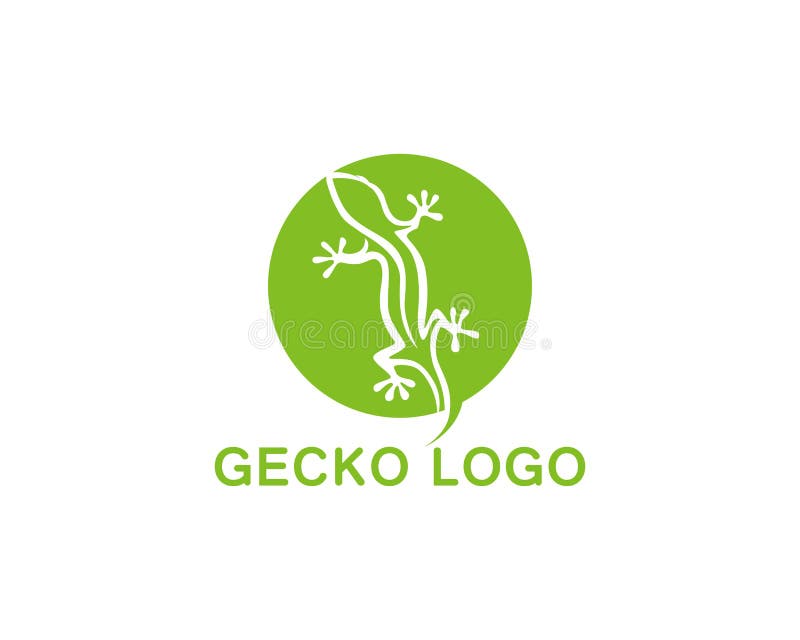 Gecko Green Logo Vector Symbol Stock Vector - Illustration of vector ...
