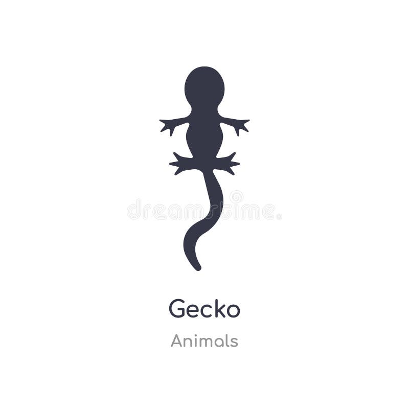 Gecko Icon. Isolated Gecko Icon Vector Illustration from Animals ...