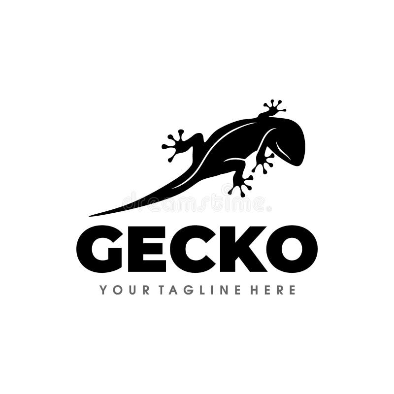 Gecko Logo Design Vector Illustration Stock Vector - Illustration of ...
