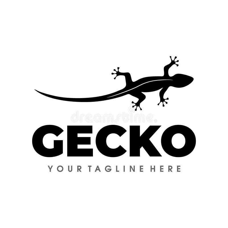 Gecko Logo Design Vector Illustration Stock Vector - Illustration of ...