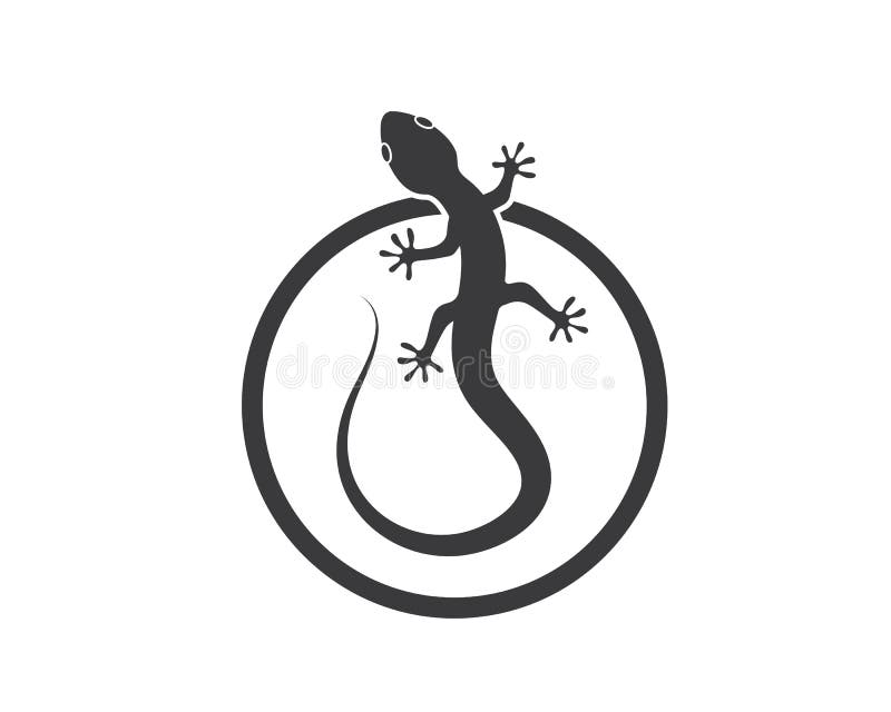 Gecko Logo Vector Icon Illustration Stock Vector - Illustration of wild ...