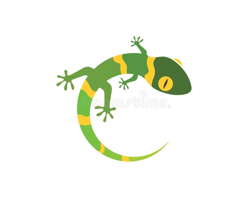 Gecko Logo Vector Icon Illustration Stock Vector - Illustration of icon ...