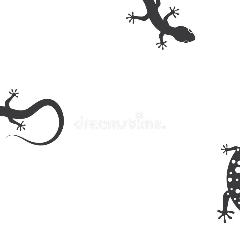 Gecko Foot Print Vector Icon Illustration Stock Vector - Illustration ...