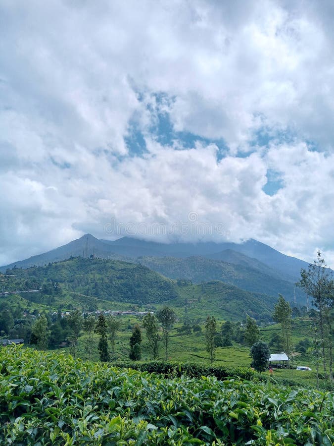 Gede Pangrango Mountains in Bogor Stock Image - Image of mountains ...