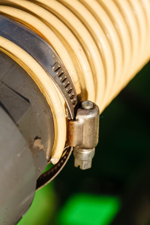 Gedetailleerde Close-up Van Flexibele Plastic Slang Stock Foto - Image ...