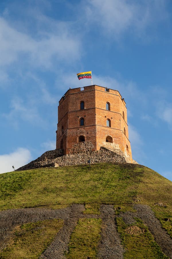 Gediminas Castle Tower in Vilnius Editorial Stock Image - Image of ...