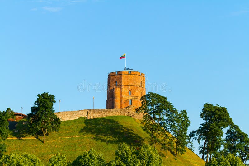 Gediminas Tower, Vilnius, Lithuania Stock Image - Image of medieval ...