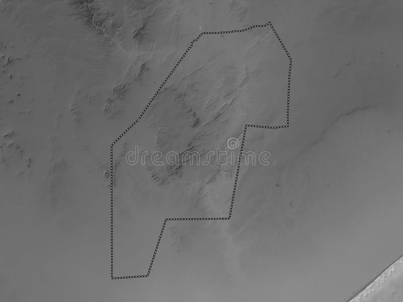 Gedo, Somalia. Grayscale. No Legend Stock Illustration - Illustration ...