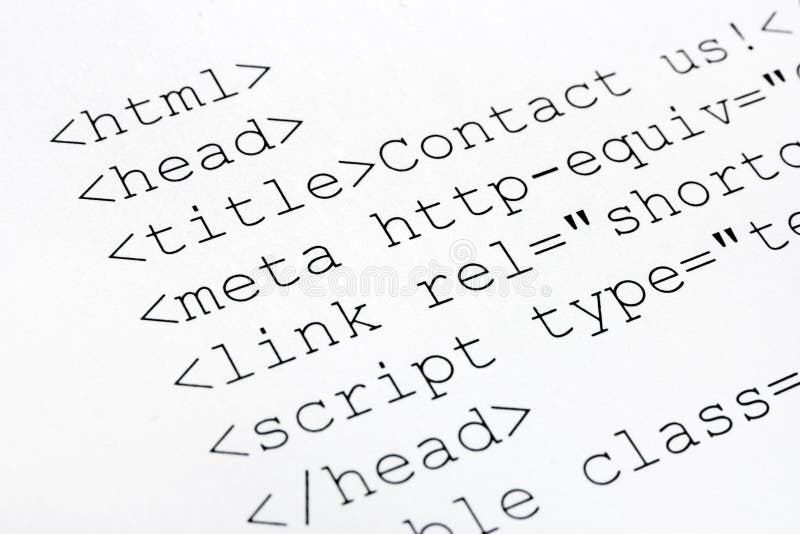 Html Code Javascriptcodeinternet Texteditorkomponenten Der Maschinensprache Html5
