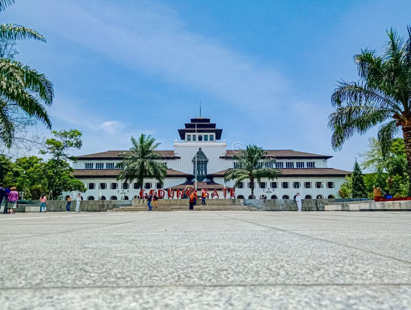 Gedung Sate editorial image. Image of landmark, park - 231748065