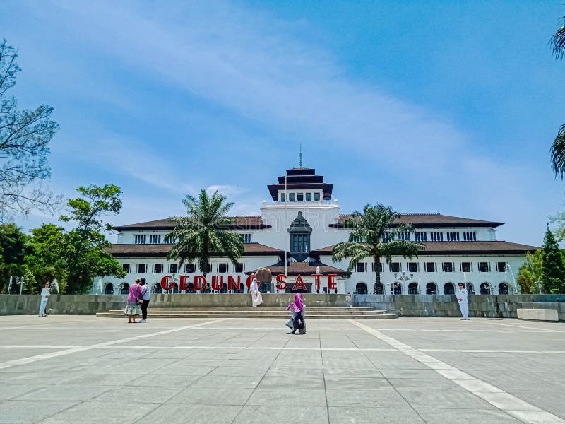 Gedung Sate editorial stock image. Image of tower, tourism - 231748094