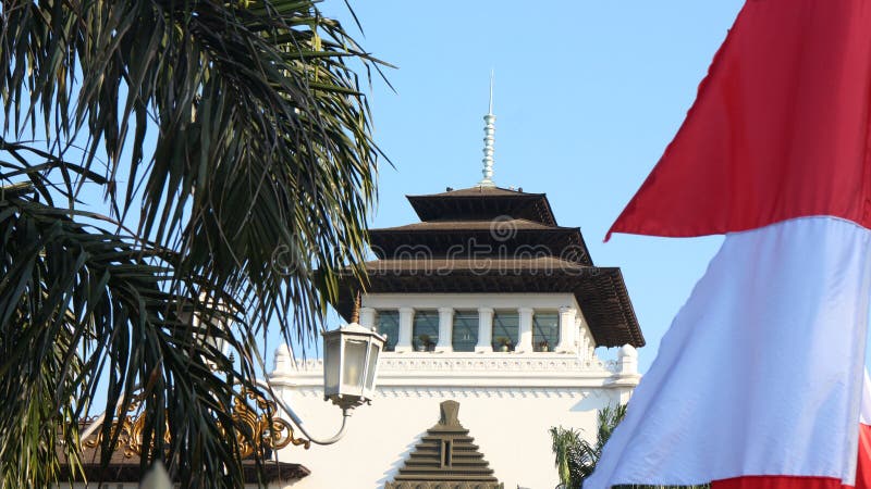 Gedung Sate a Government Building at West Java, Indonesia, with Blue ...