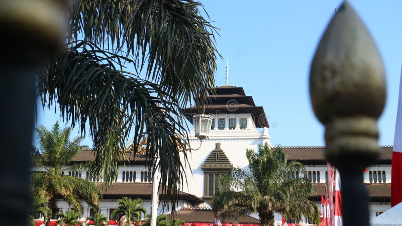 Gedung Sate a Government Building at West Java, Indonesia, with Blue ...
