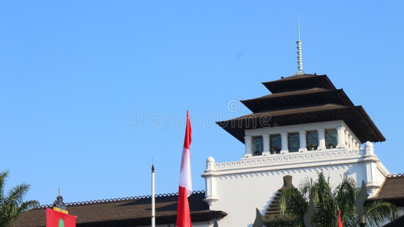 Gedung Sate a Government Building at West Java, Indonesia, with Blue ...