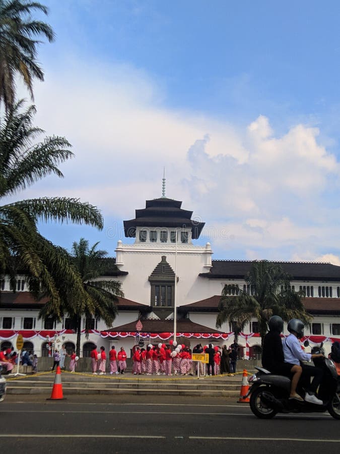 The Gedung Sate Monument in Bandung West Java Editorial Stock Photo ...